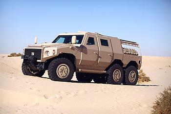 Nimr 6x6 Armoured Patrol Vehicle equipped with systems from DRS ...
