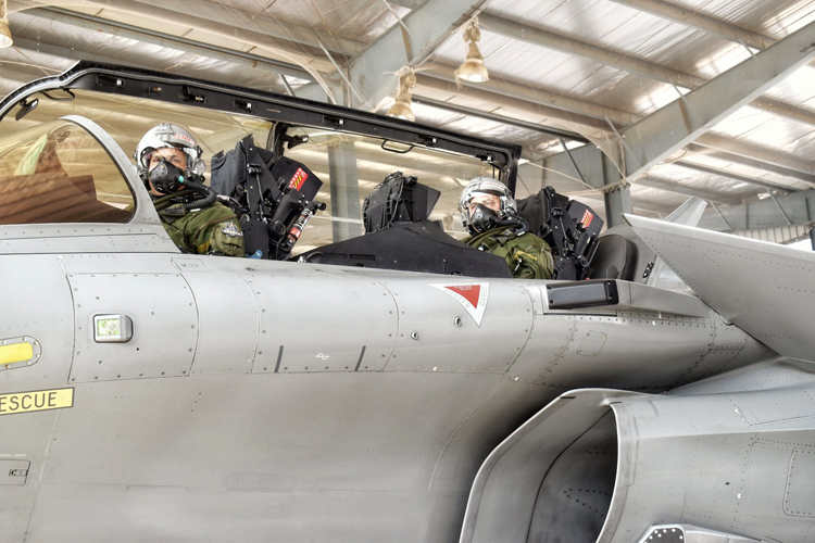 IAF and FASF Chiefs fly as part of Ex Garuda VII