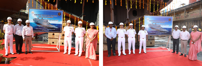 Keel Laying of Fourth Ship (BY 526, Malpe) and Fifth Ship (BY 527 ...