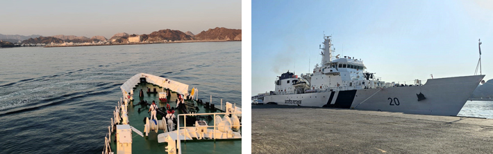 Indian Coast Guard Offshore Patrol Vessel Sajag arrives at Muscat, Oman ...